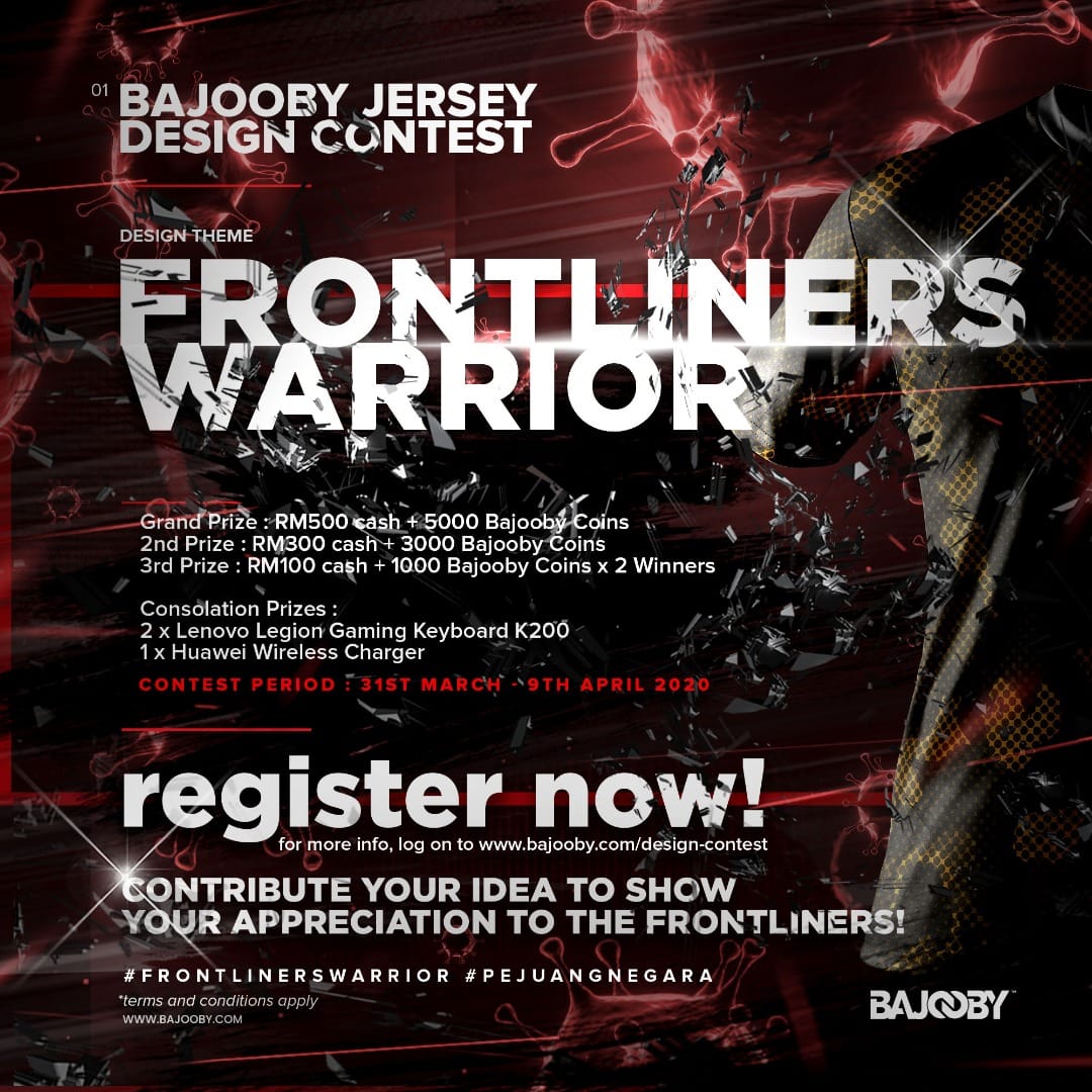 Pengumuman: Pertandingan Bajooby Jersey Design Contest sempena COVID ...